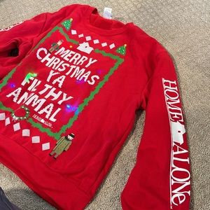 Home Alone | Sweaters | Home Alone Light Up Battery Powered Xl Ugly ...